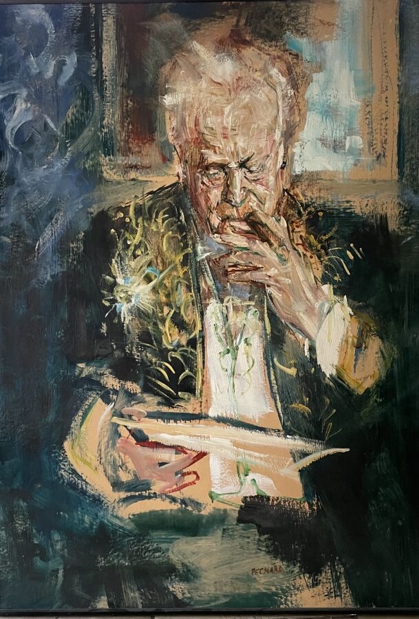 Jacques Pecnard | Portrait de Maurice Druon en buste (2023) | MutualArt