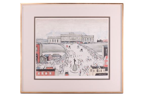 Laurence Stephen Lowry | 'Station Approach' (1887) | MutualArt