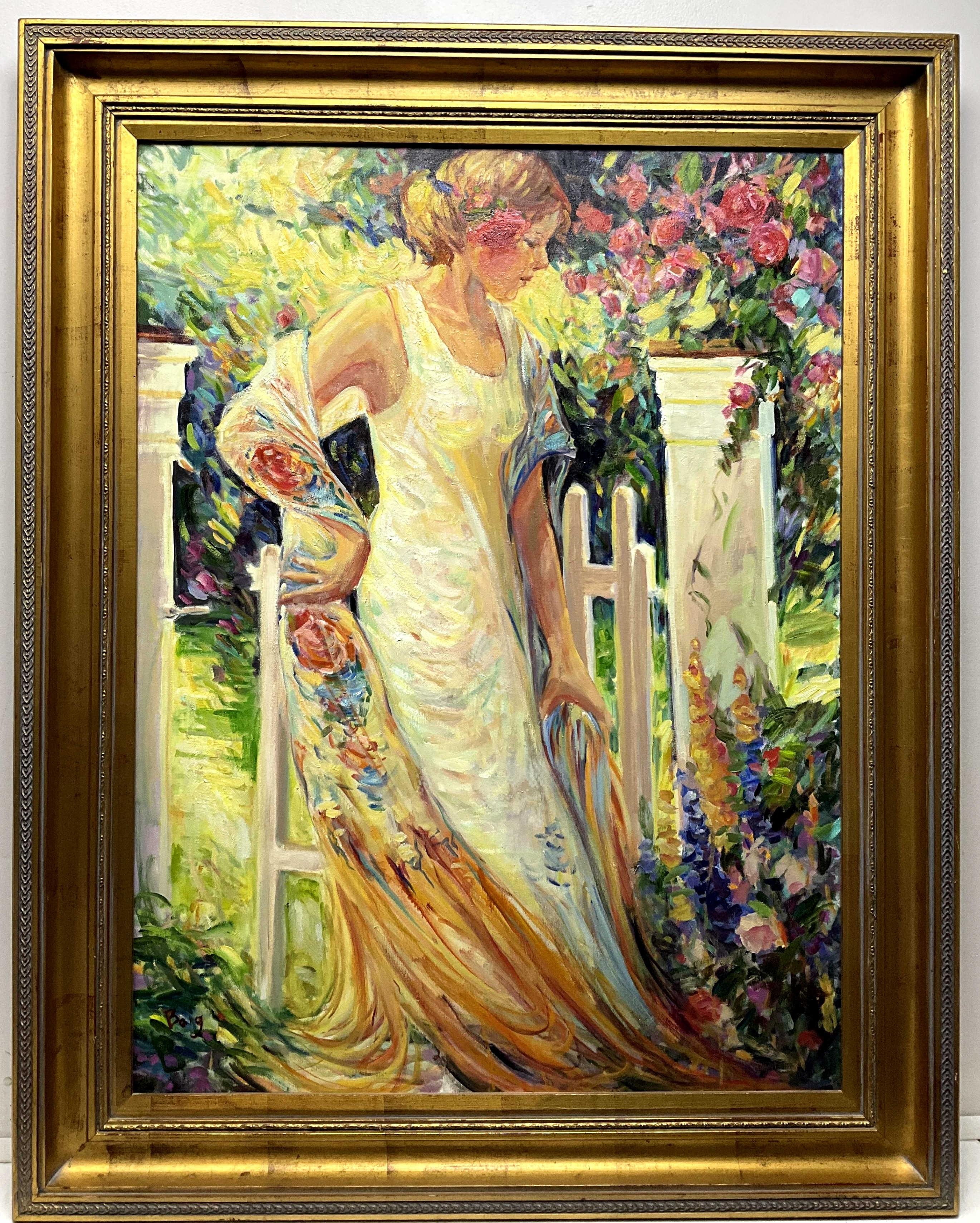 Irene Borg | Lady In The Garden | MutualArt