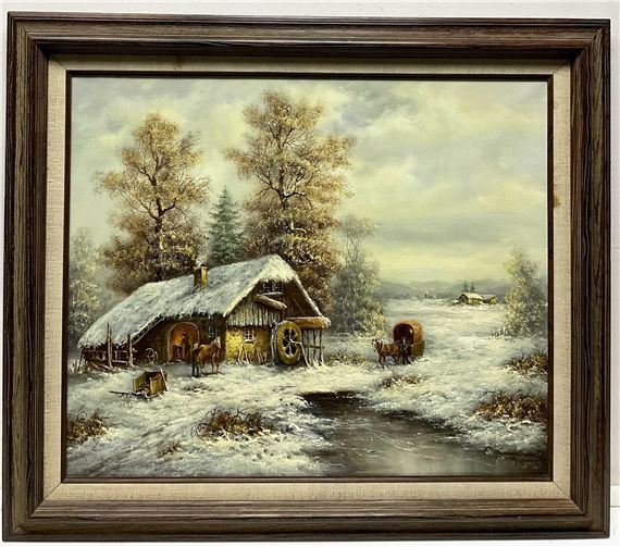 Albrecht Brinkmann | Winter Scene | MutualArt