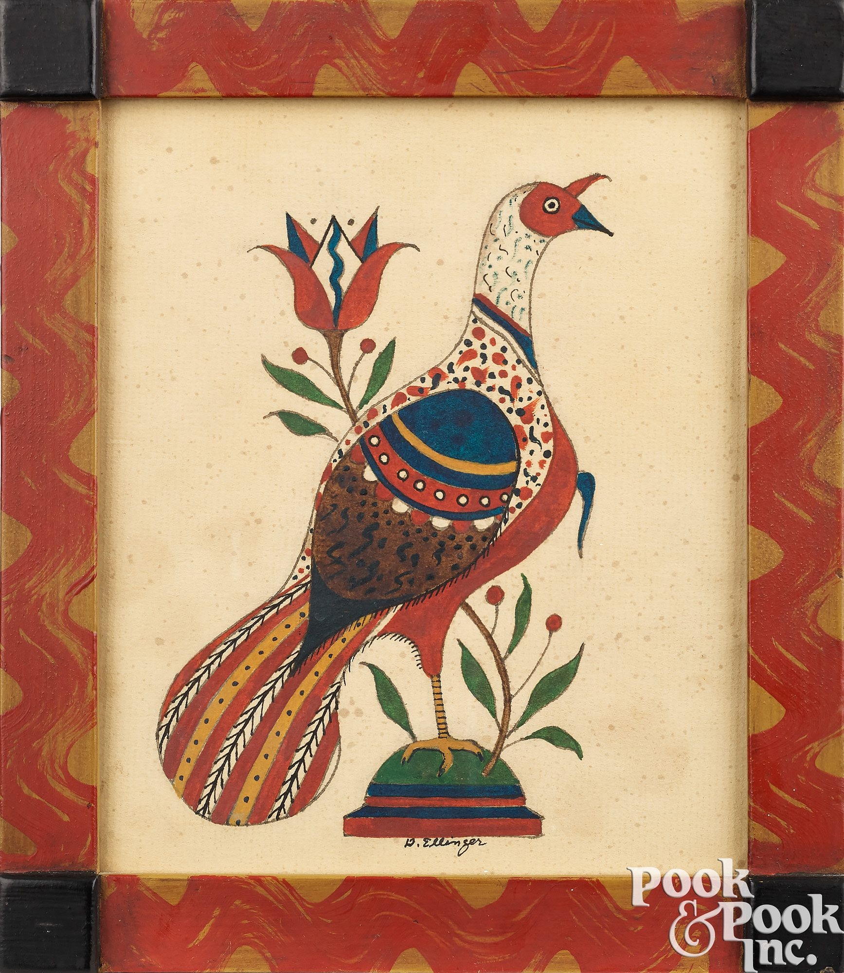 David Ellinger | Fraktur of a parrot | MutualArt