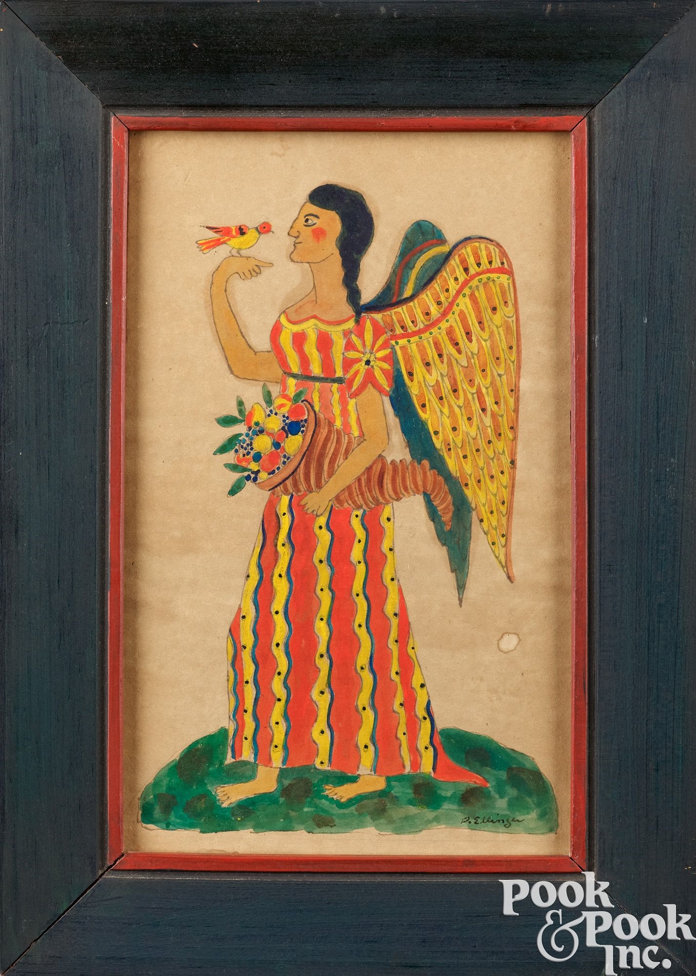 David Ellinger | Fraktur drawing | MutualArt