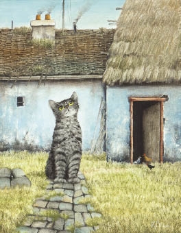 Kakuzo Inoue | Cats in the countryside | MutualArt