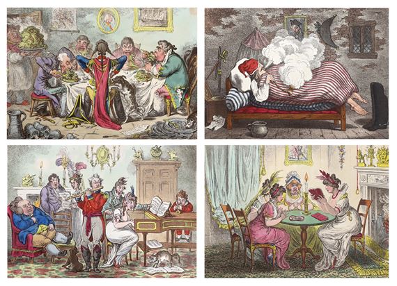 James Gillray | Germans Eating Sour-Krout; German Luxury, or, Repos a l ...