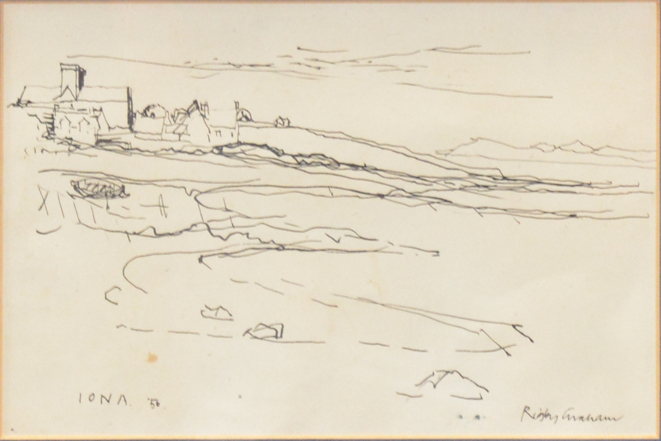 Rigby Graham | Rigby Graham, Iona, 1956, pen and ink (1956) | MutualArt