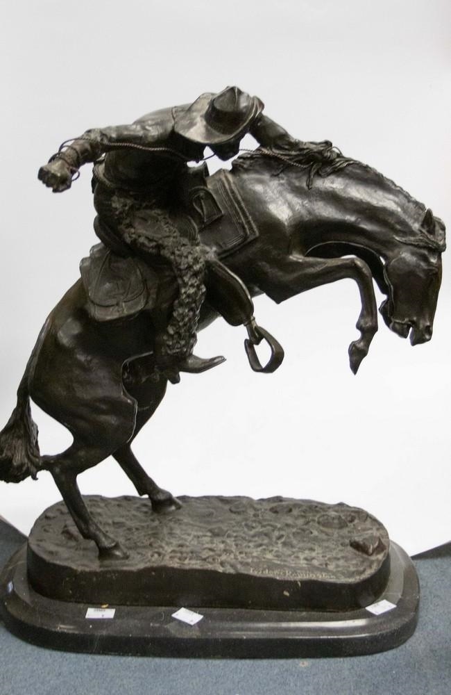 Frederic Remington | The Broncho Buster (Cowboy) | MutualArt