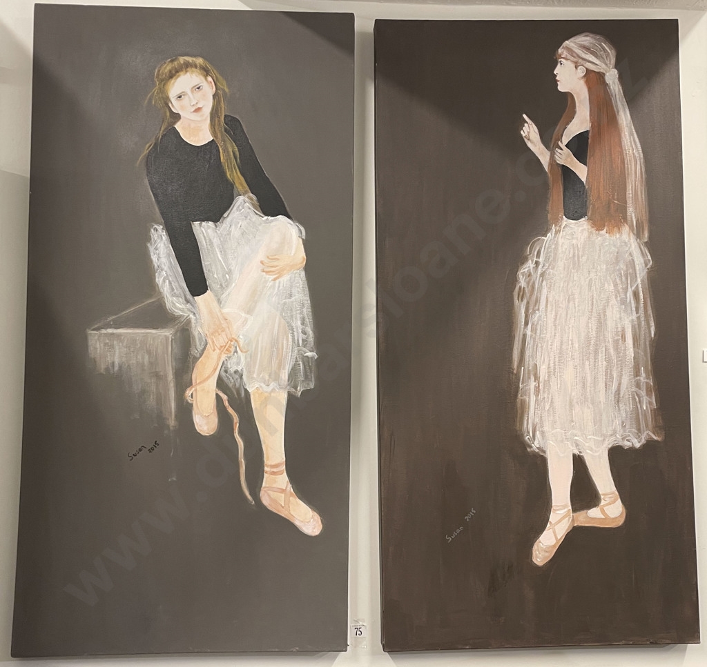 Susan Adams | Seated Ballerina, Seated Ballerina with Black Top ...