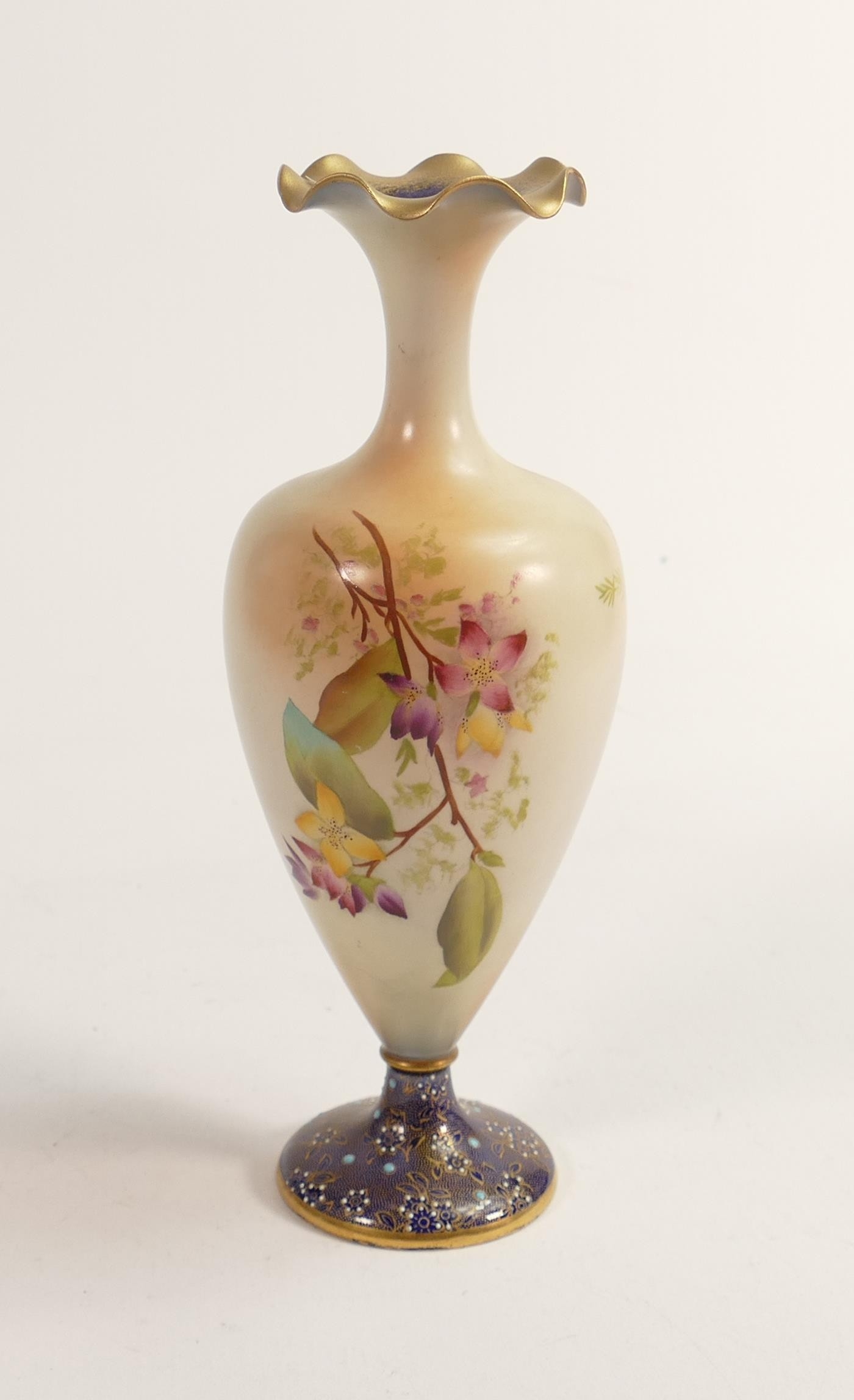Robinson | Carlton Blush ware vase with floral Camelia decoration, by ...