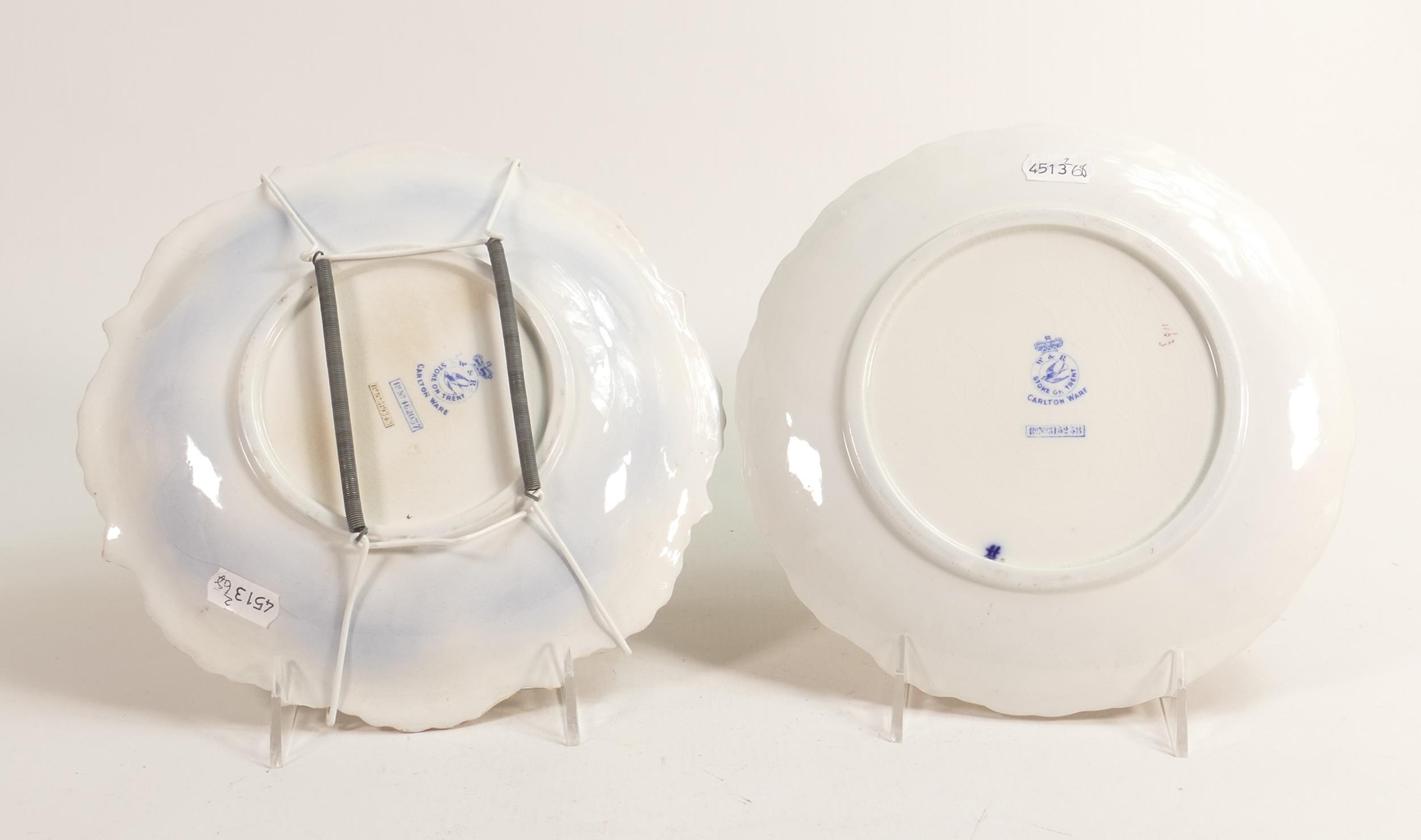 Robinson | Carlton Blush ware cabinet plates with Pansy & petunia ...