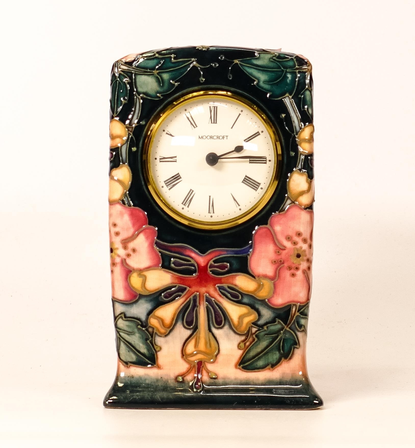 William Moorcroft | Moorcroft Oberon Patterned Mantle Clock, height ...