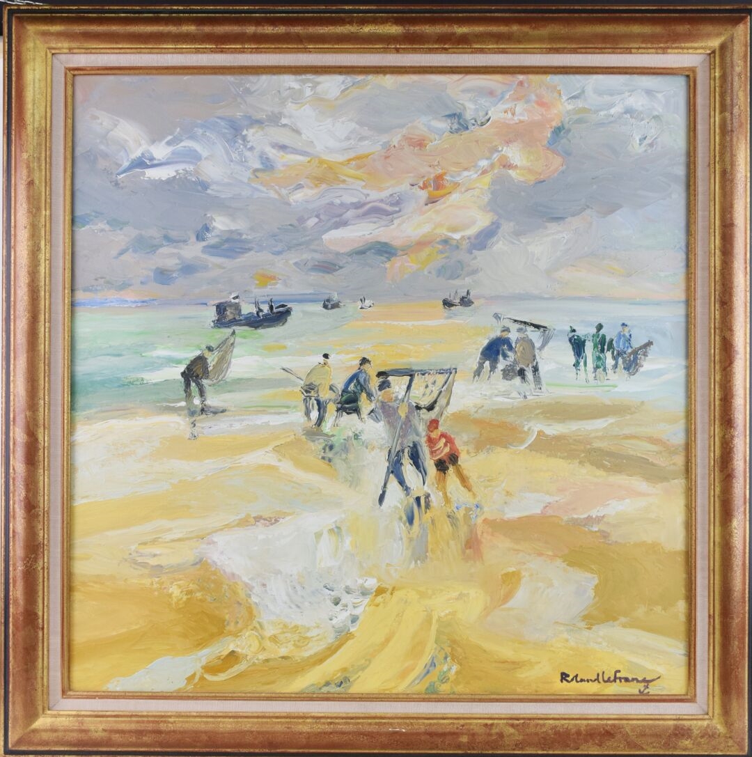 Roland Lefranc | Low tide in Le Havre (1999) | MutualArt