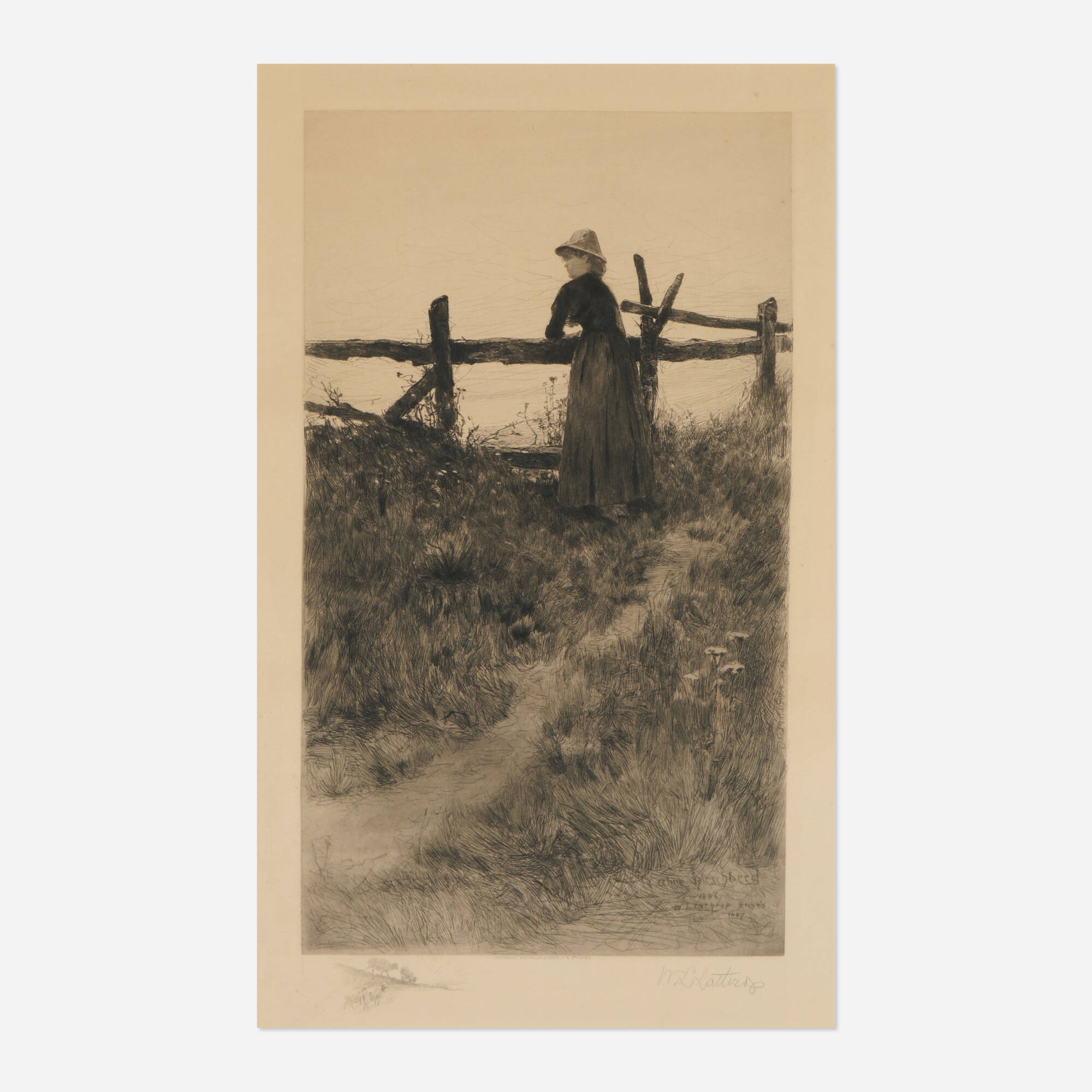 William Langson Lathrop | Alice Hirschberg (Little Bo-Peep) (1887 ...