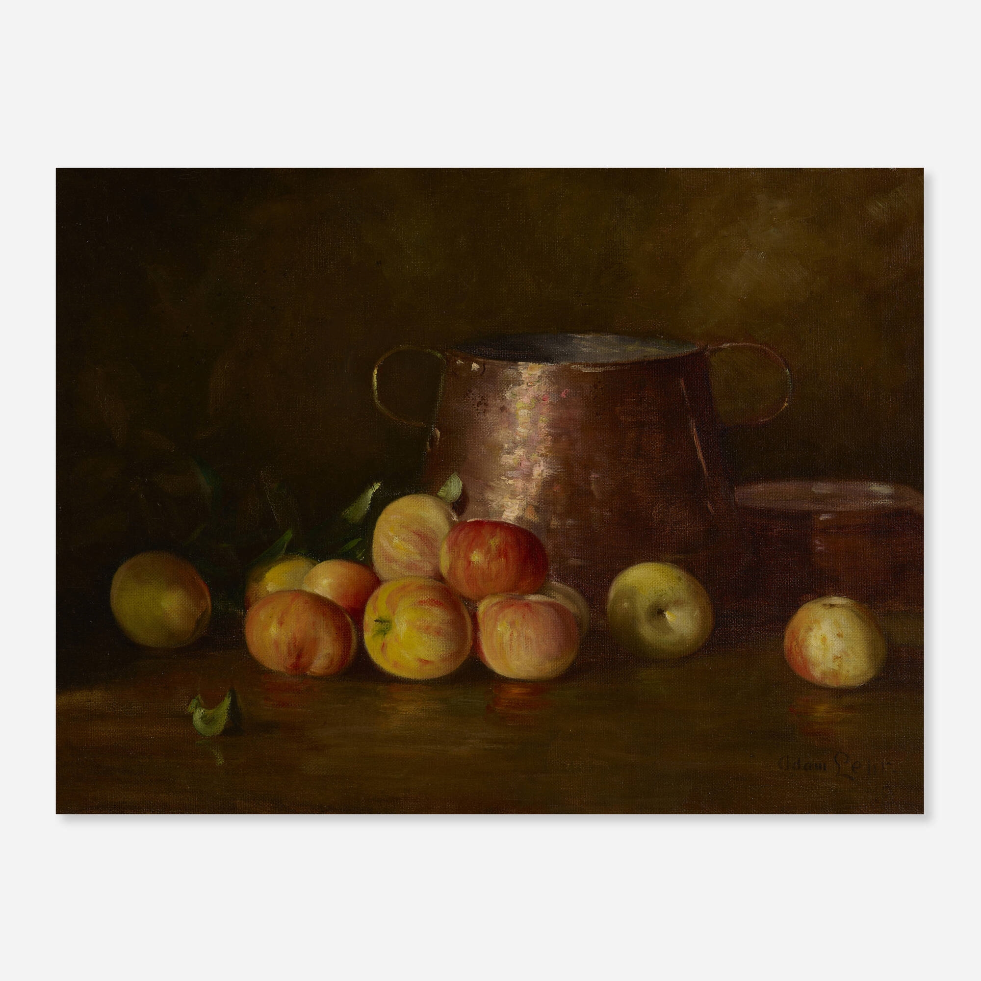Adam Lehr | Still Life with Copper Pot and Apples | MutualArt