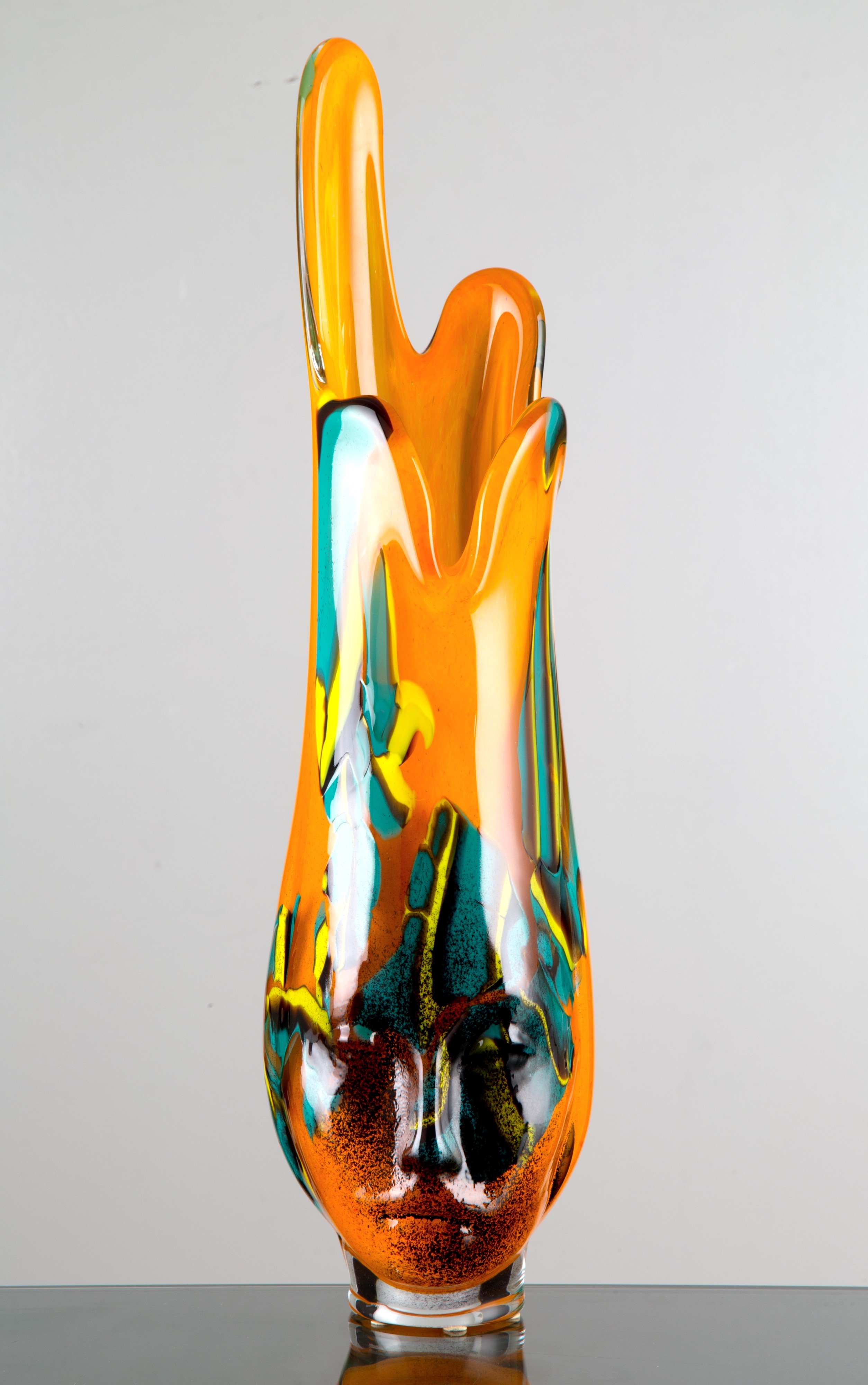 Giancarlo Signoretto | Murano glass vase with face | MutualArt