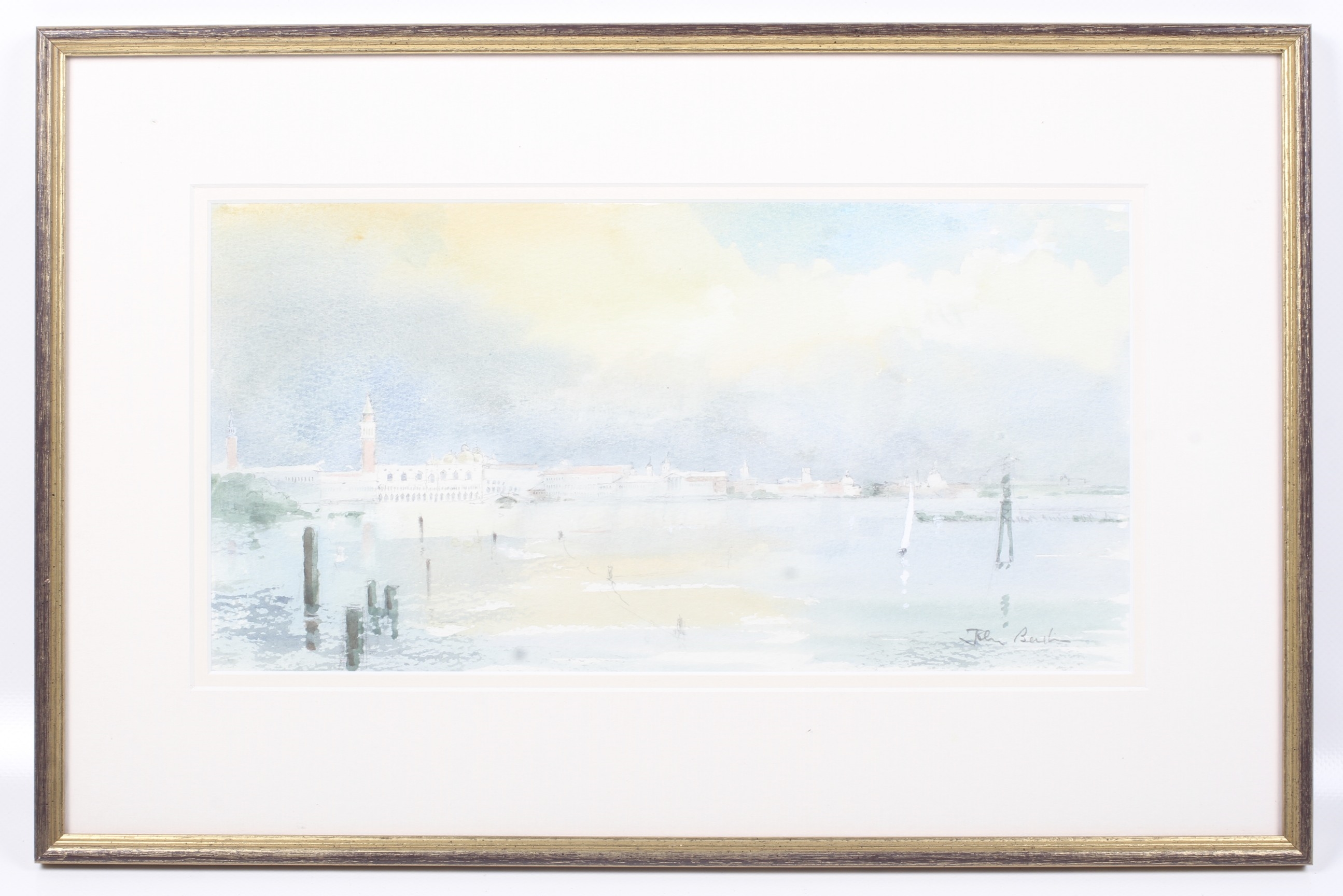 John Bach | Across the lagoon Venice (20th Century) | MutualArt