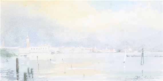 John Bach | Across the lagoon Venice (20th Century) | MutualArt