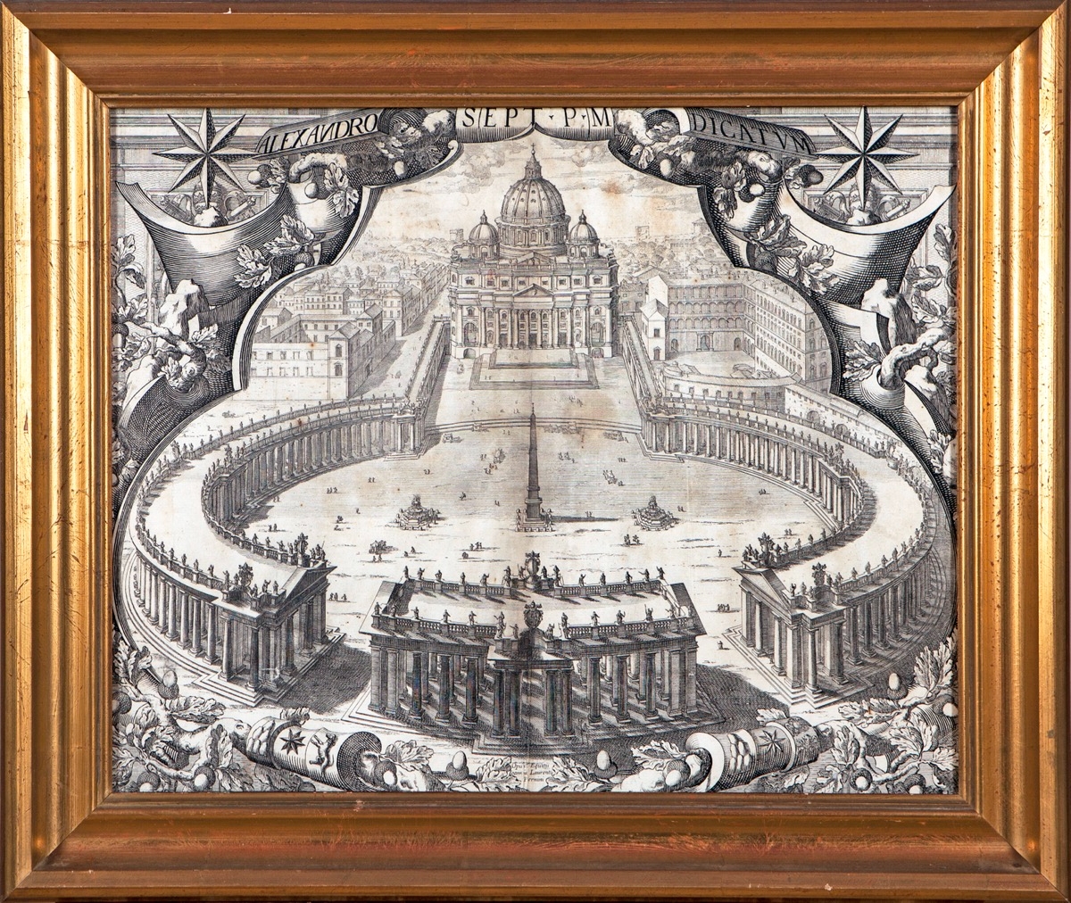 Giovanni Ronzoni | Bernini's Project for Saint Peter's square in Rome ...