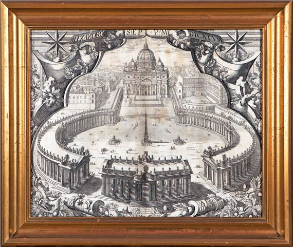 Giovanni Ronzoni | Bernini's Project for Saint Peter's square in Rome ...