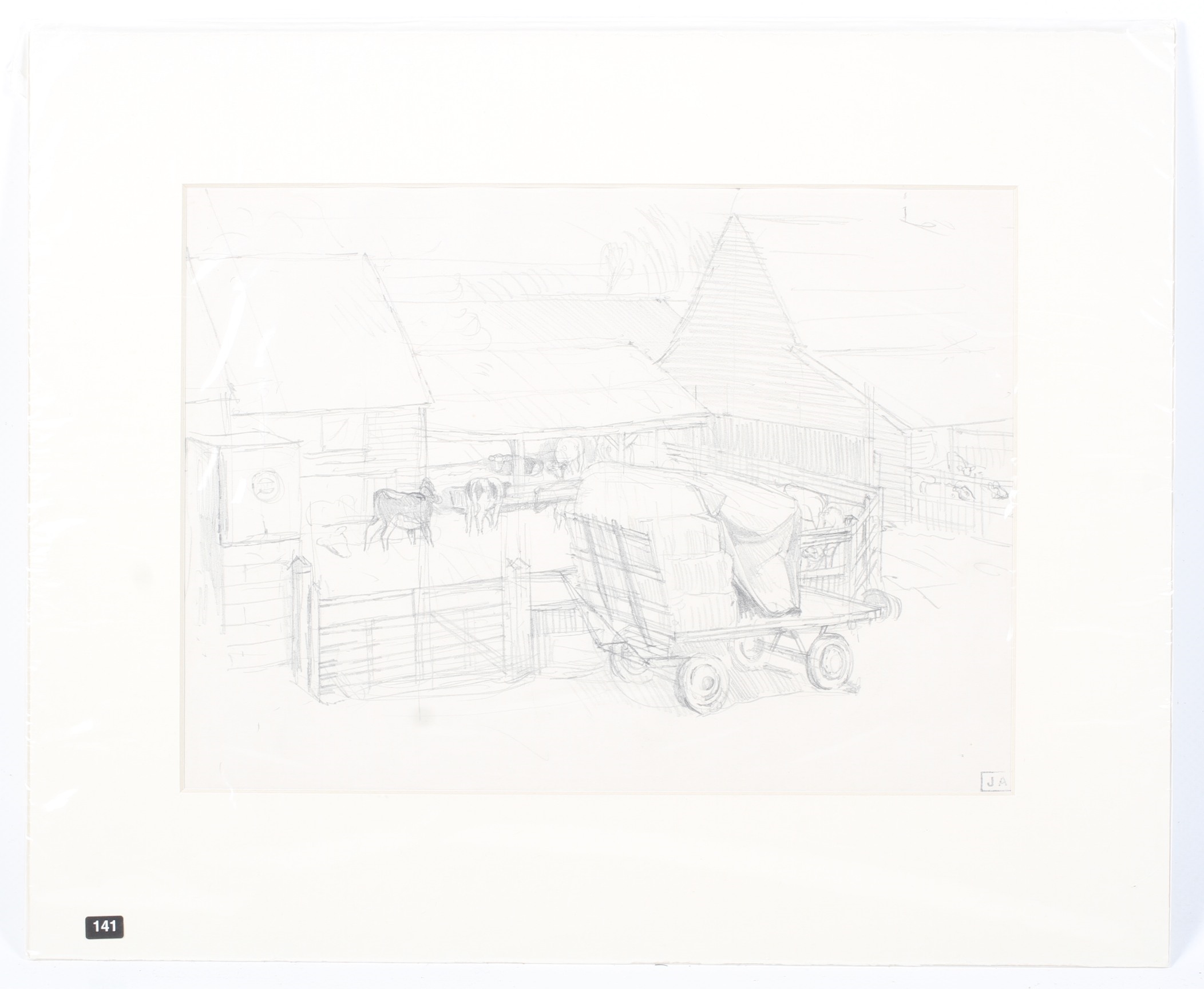 John Aldridge | The Cattle in the Open Yard | MutualArt