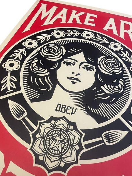 Shepard Fairey | Make art not war | MutualArt