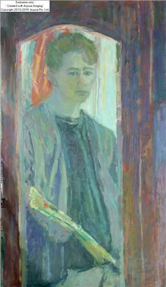 David Baxter | British b.1942 - Self-portrait; oil on canvas | MutualArt