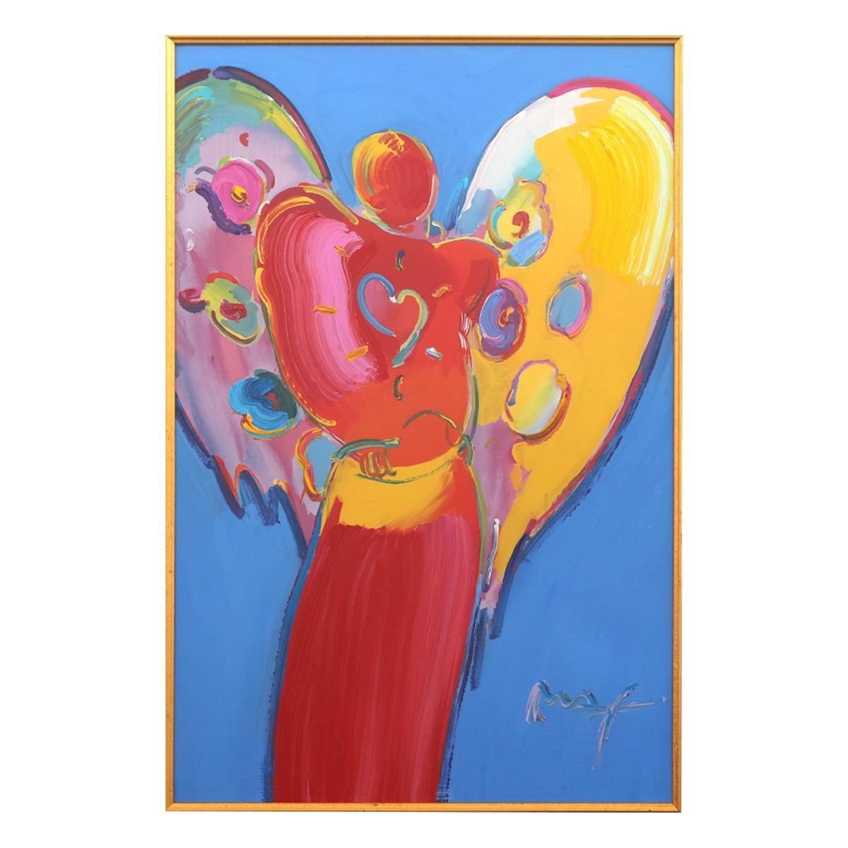 Peter Max | Angel with Heart | MutualArt
