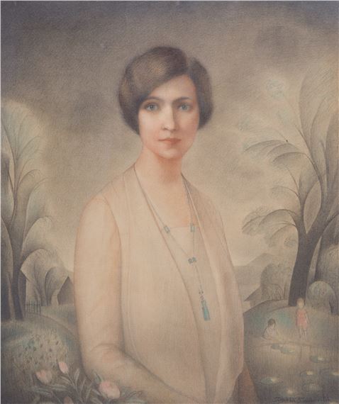Simka Simkhovitch | Portrait of Artist's Wife, Elsa (1927) | MutualArt