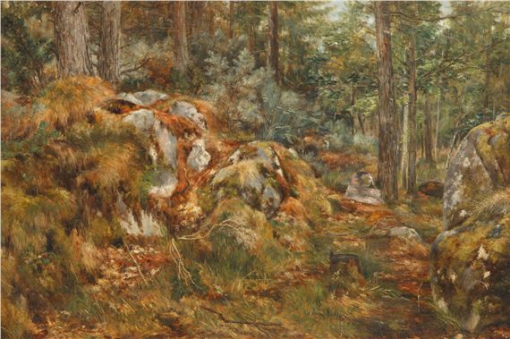 Ivan Shishkin | Russian spring landscape with a serpentine stream ...