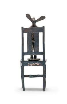 Guy du Toit | Standing Hare; Chair, two (2023) | MutualArt