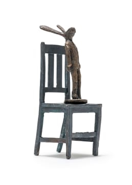 Guy du Toit | Standing Hare; Chair, two (2023) | MutualArt