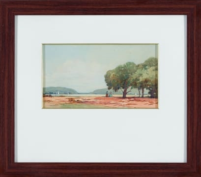 Walter Whall Battiss | Figures by a Lake | MutualArt