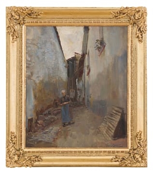 Frans Oerder | Figure in Alley | MutualArt