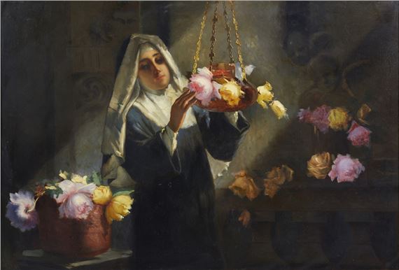 Virgilio Ripari | The nun | MutualArt