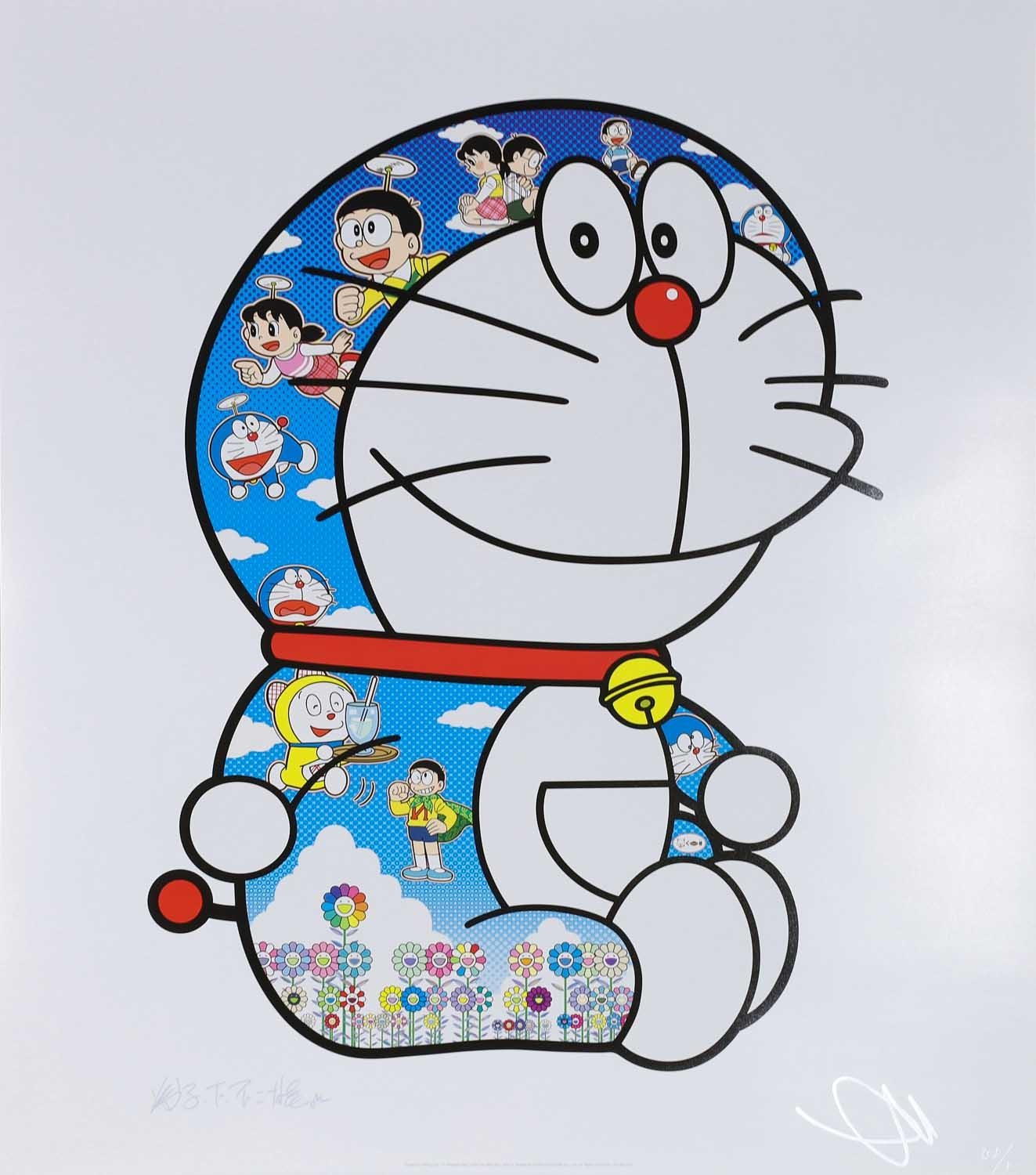 Takashi Murakami | Doraemon Sitting Up: A Pleasant Day Under The Blue ...
