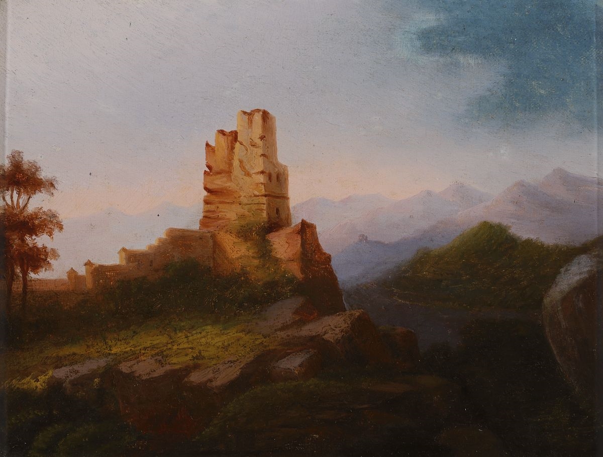 Carl Gustav Carus | Wanderer on the Mountaintop (1818) | MutualArt