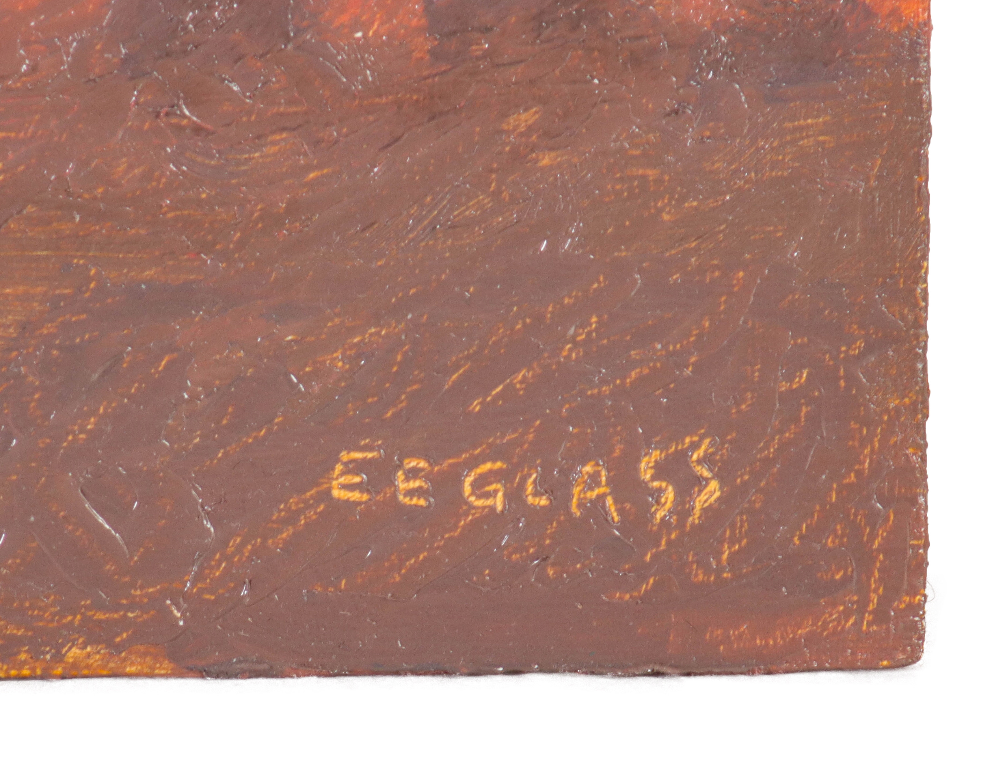 Emerson Everett Glass | An Untitled Impressionist Sunset Landscape ...