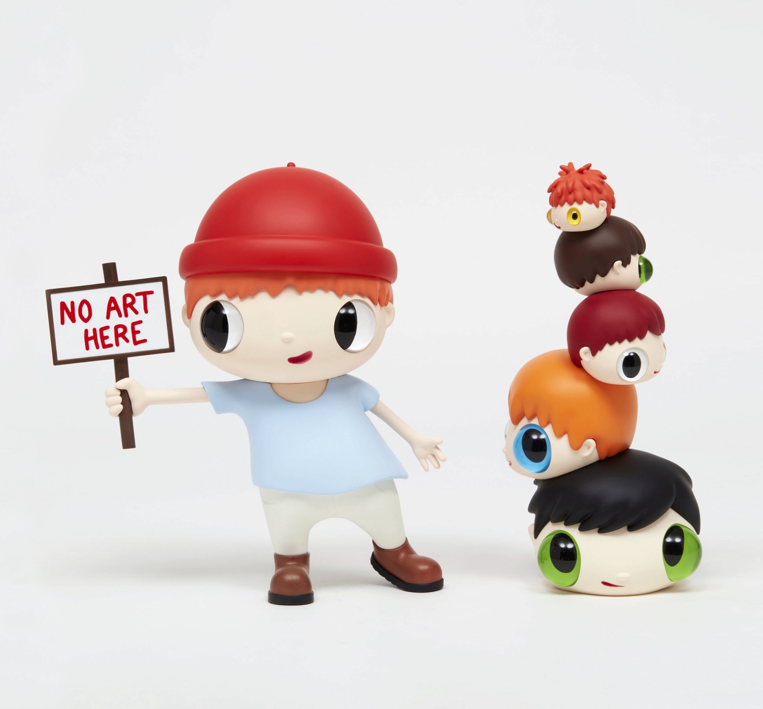 Javier Calleja | No Art Here & Heads (Set of 2) (2020) | MutualArt