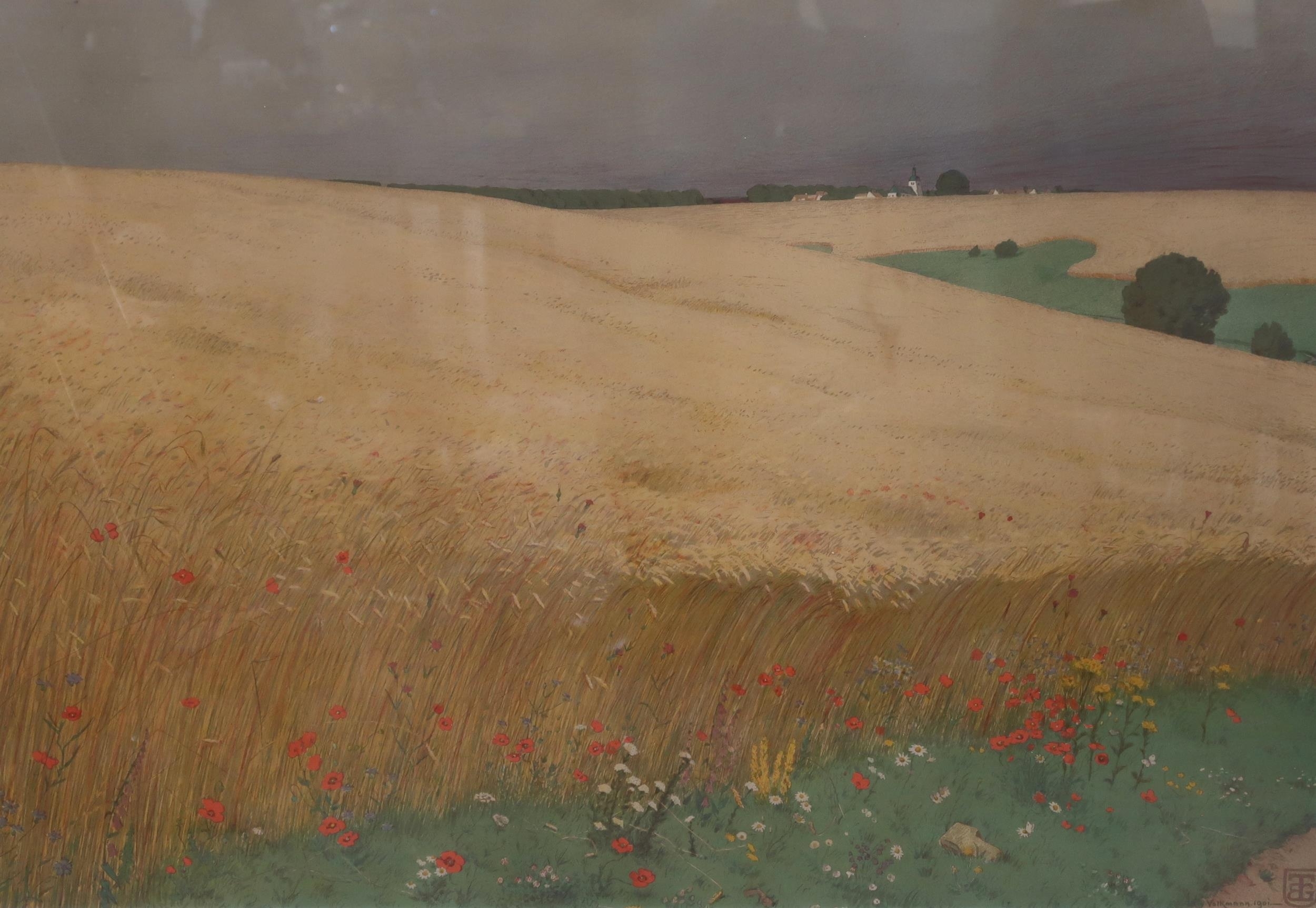 Hans Richard von Volkmann | POPPY FIELD | MutualArt
