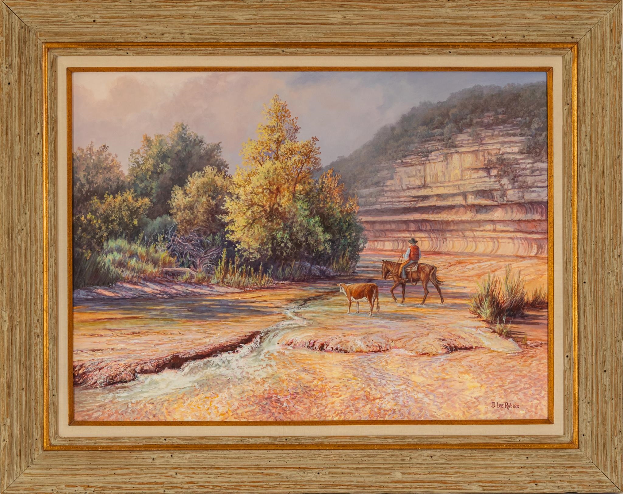 D. Lee Robins | Cowboy in Canyon | MutualArt