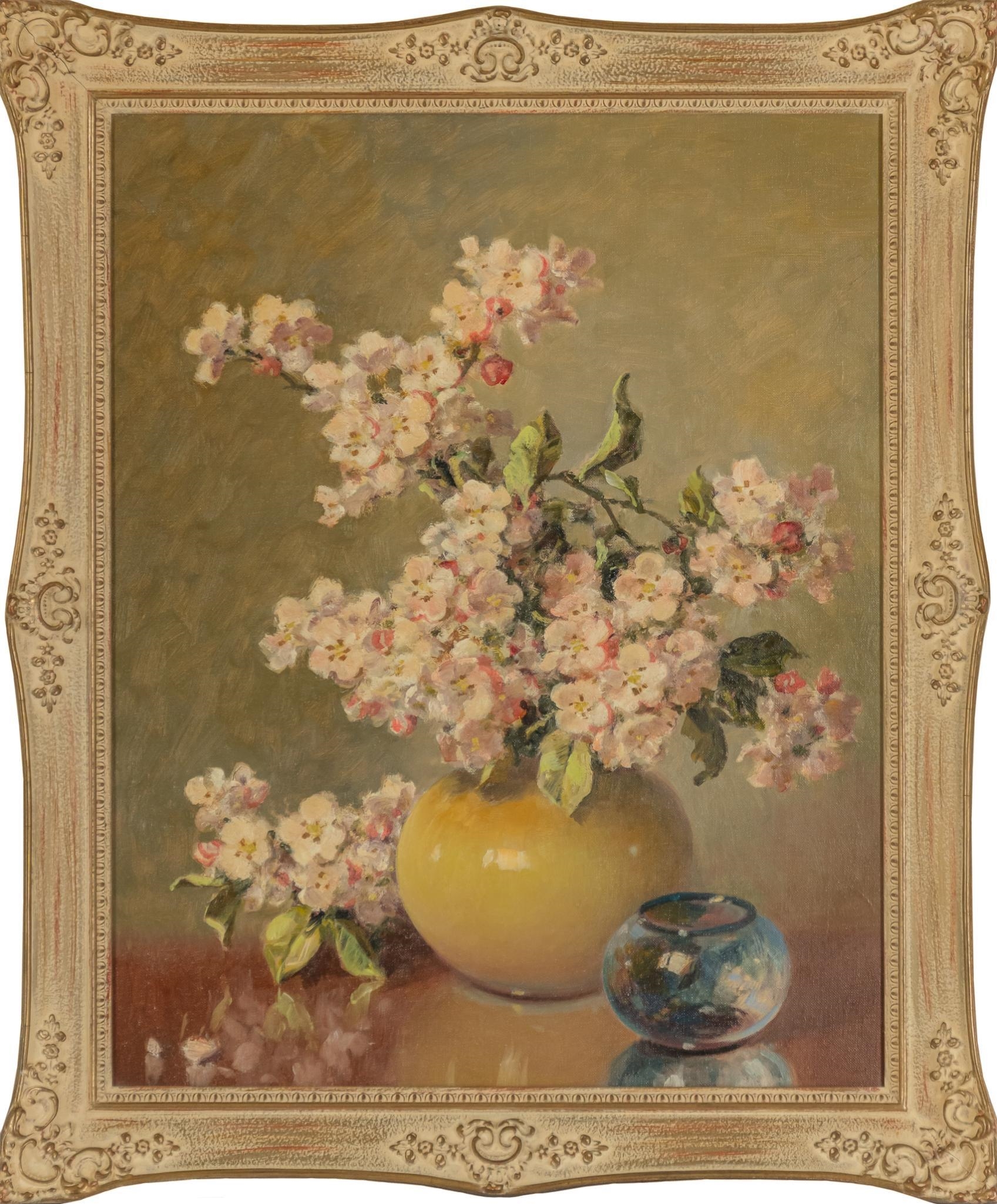 A.D. Greer | Still life with cherry blossoms | MutualArt