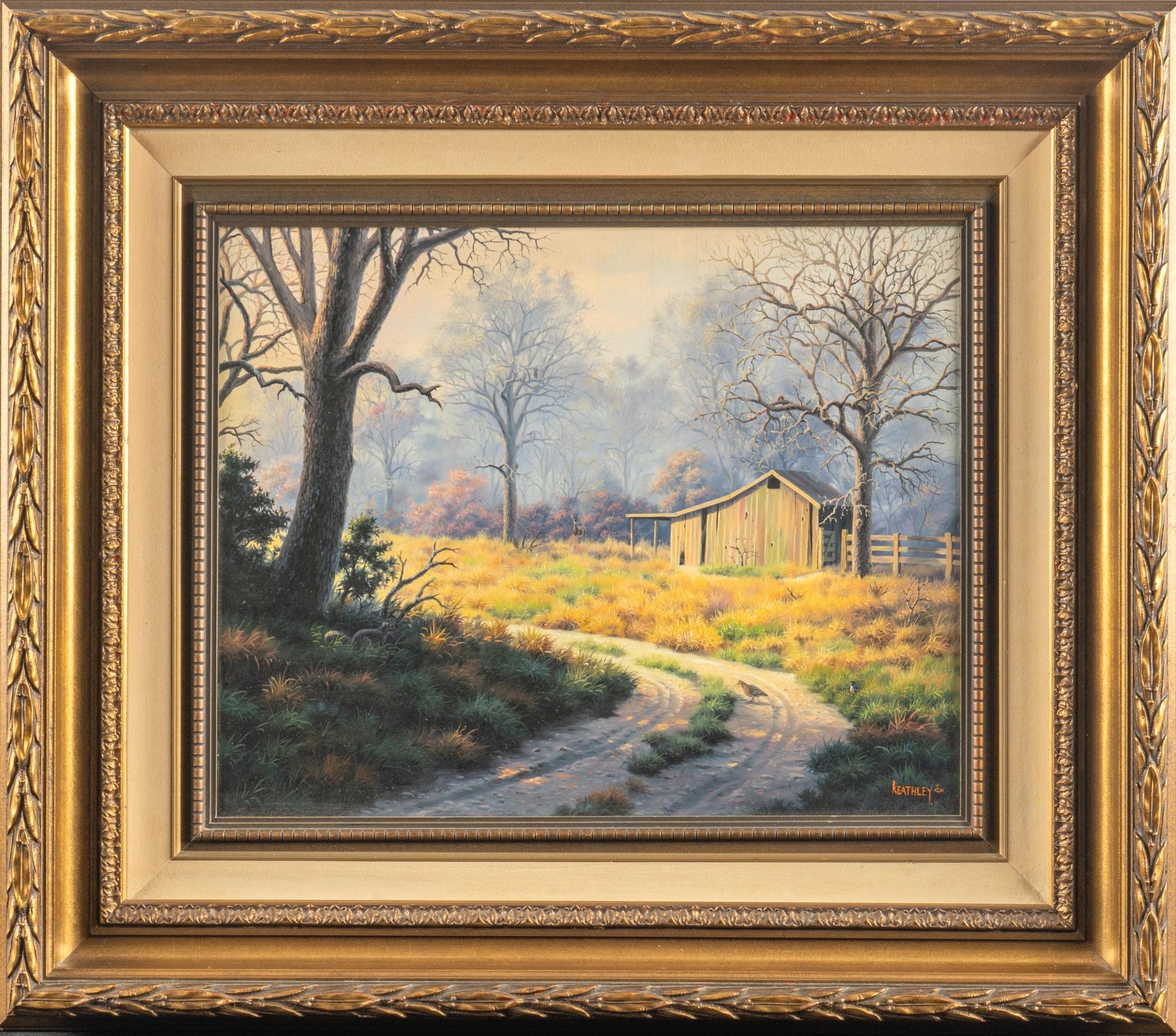 Mark Keathley | Country cabin with dirt road | MutualArt