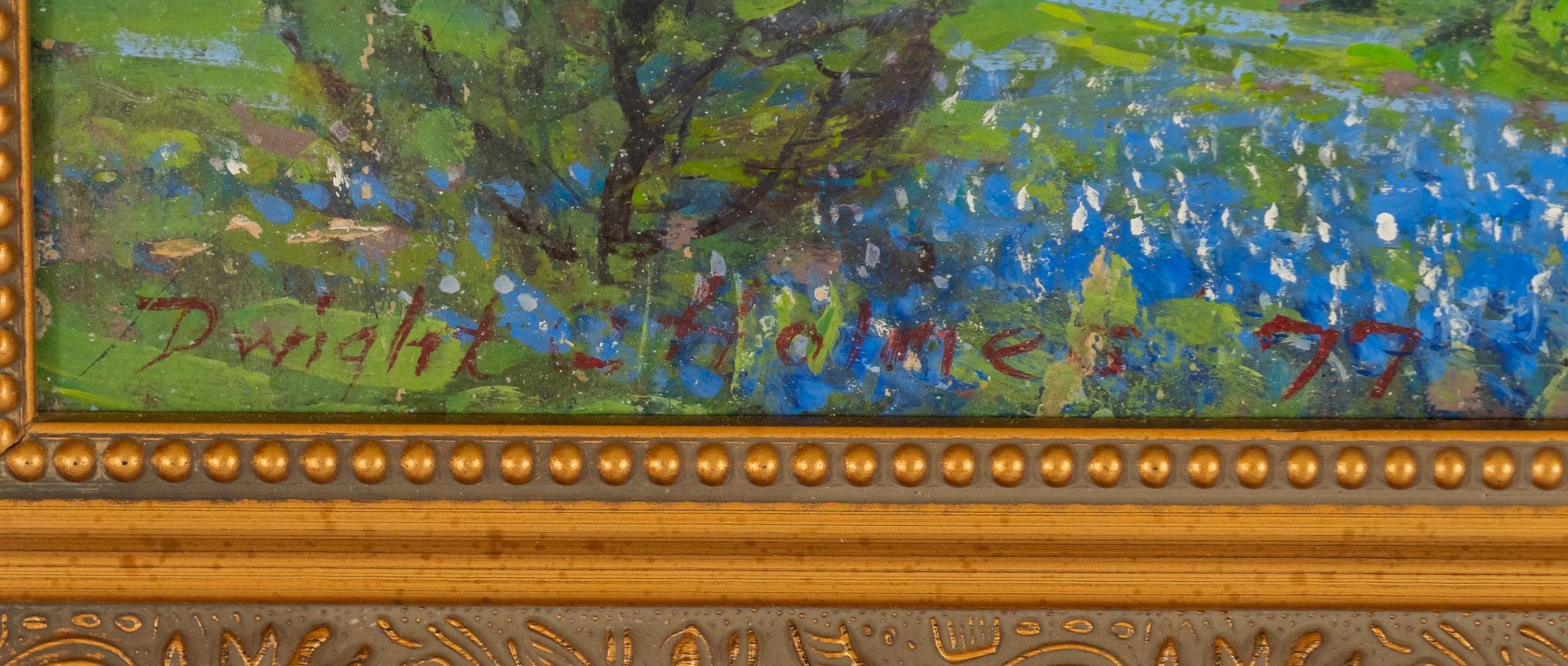 Dwight C. Holmes | Bluebonnets landscape | MutualArt
