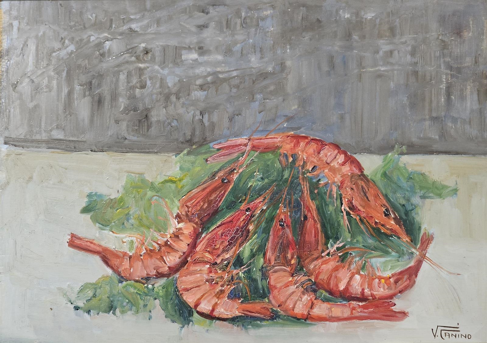 Vincenzo Canino | Natura morta di gamberi | MutualArt