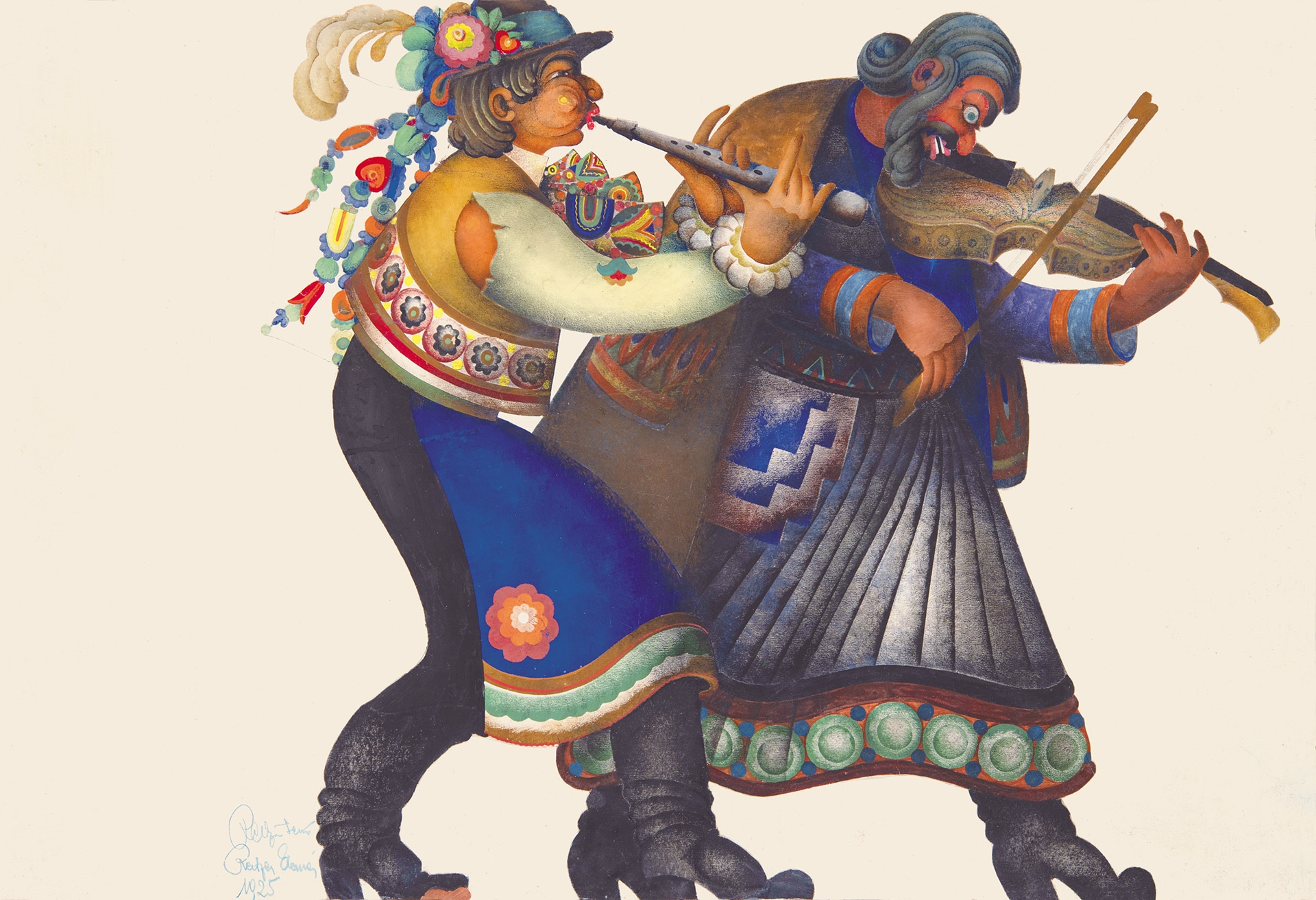 Reitzer Elemér és Reitzer Jenõ | Musicians (1925) | MutualArt