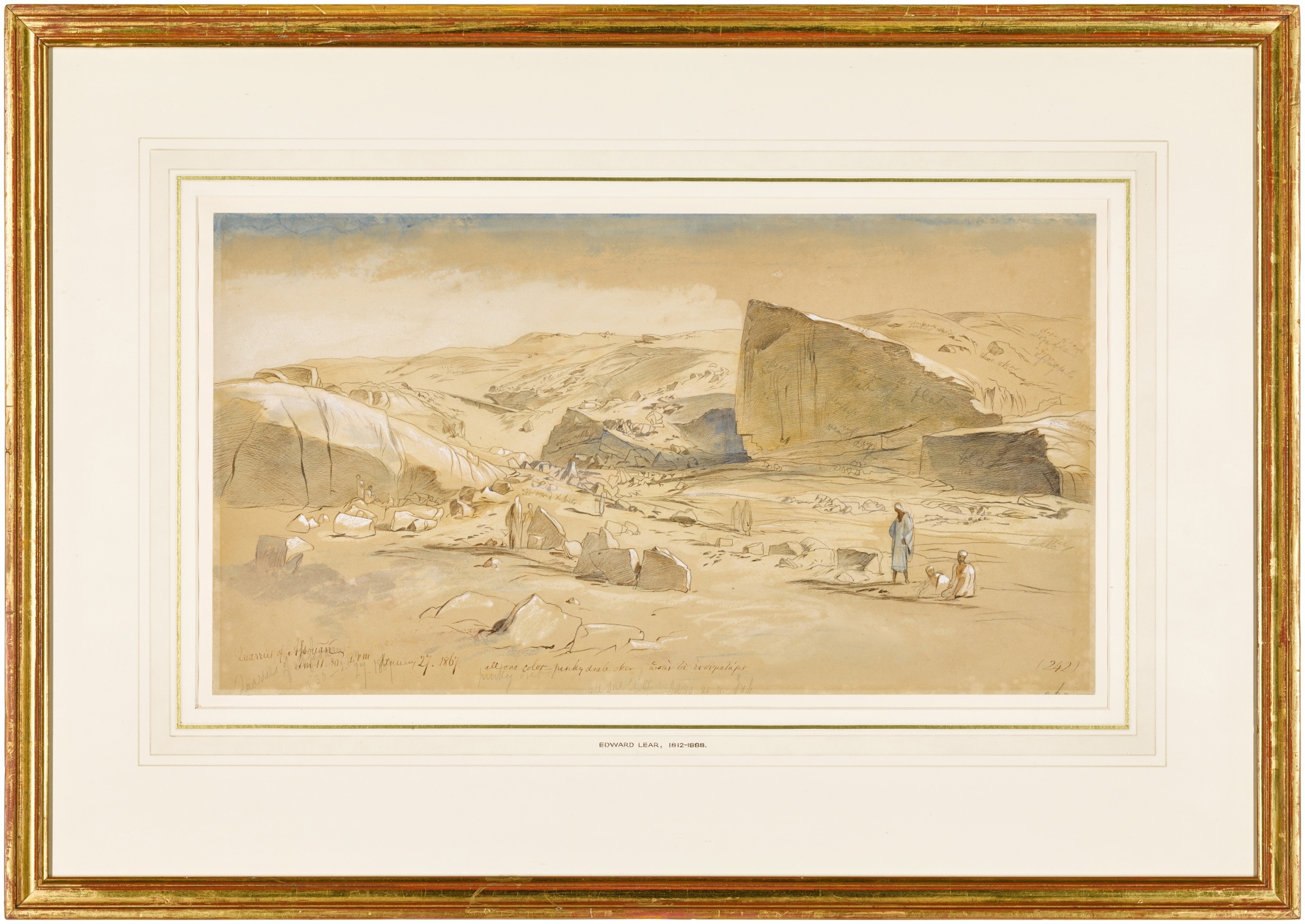 Edward Lear | The Quarries of Assouan, Egypt | MutualArt