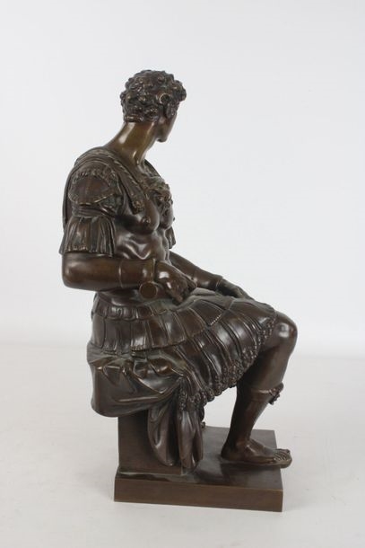 Roman | Roman soldier in bronze with brown patina (19th Century ...