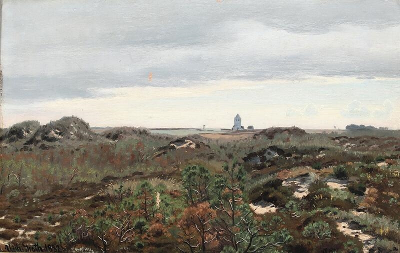 Georg Vilhelm Arnold Groth | “Fra Skoven ved Hellebæk. September” (1888 ...