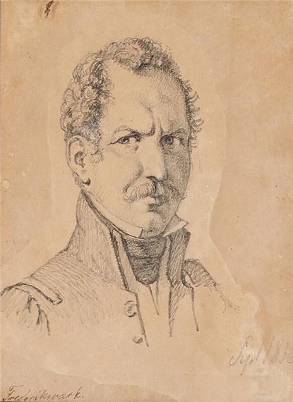 Johan Thomas Lundbye | Portrait of major Grove (1836) | MutualArt