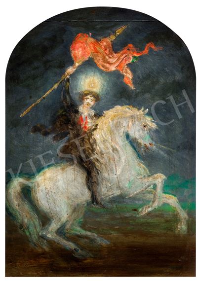 Viktor Madarasz | Resurrection (Petőfi on Horse-Back) | MutualArt