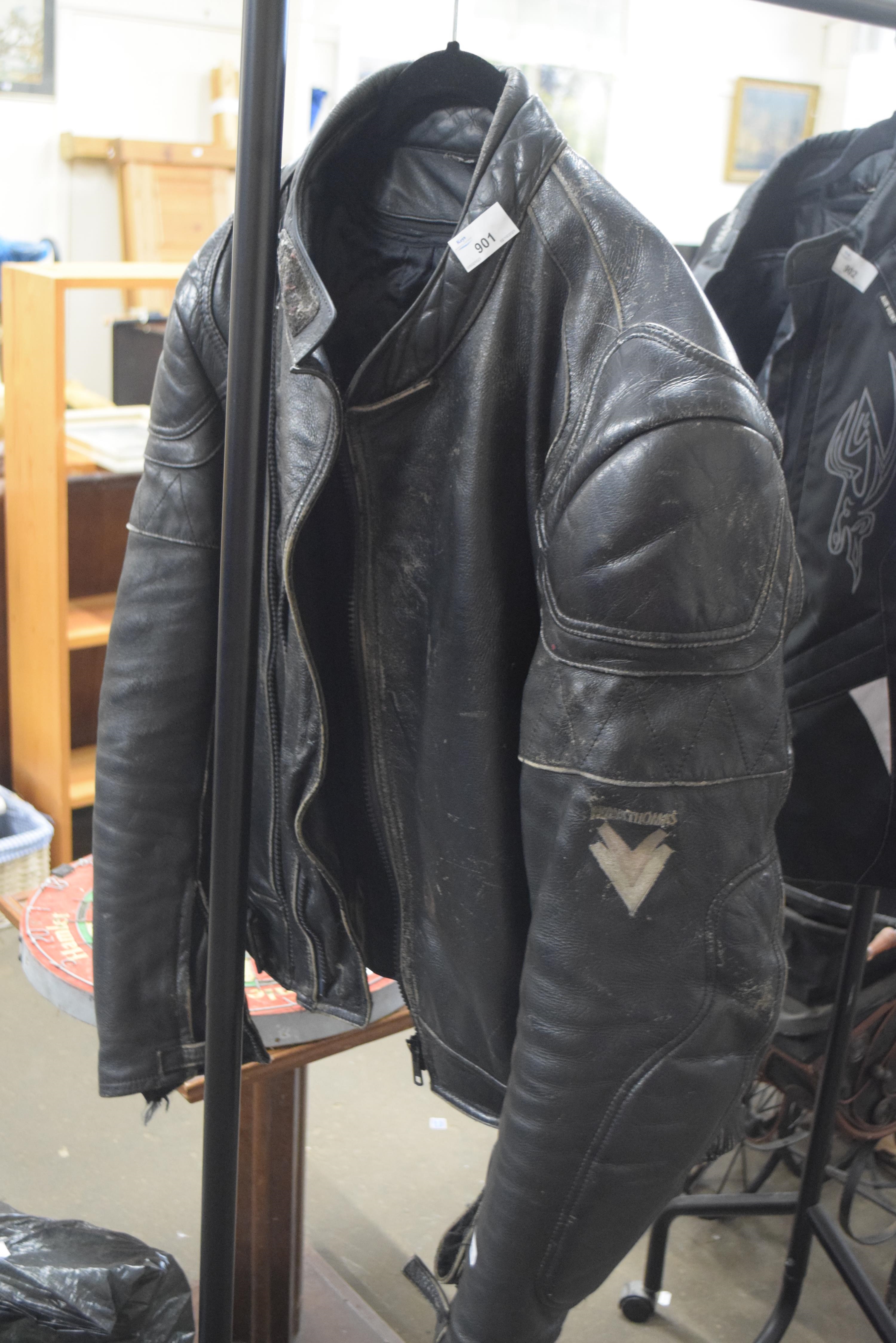 Frank Thomas | Frank Thomas leather motorcycle jacket | MutualArt